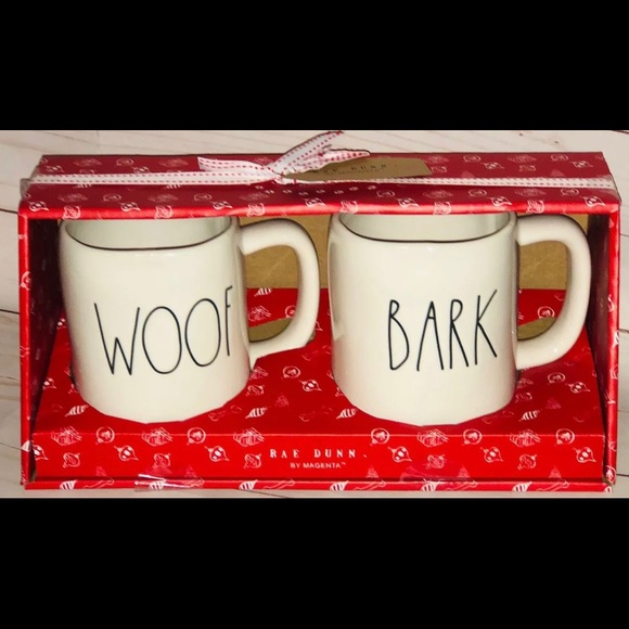 Rae Dunn | Dining | Rae Dunn Woof And Bark Mug Set | Poshmark